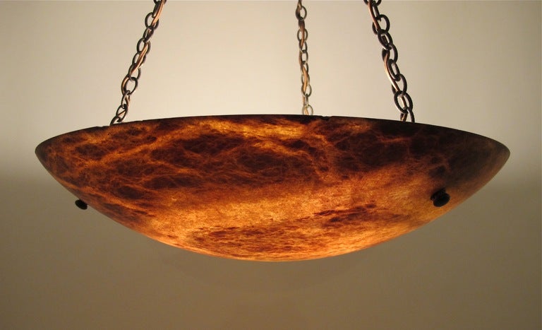 Alabaster Light Fixture at 1stDibs