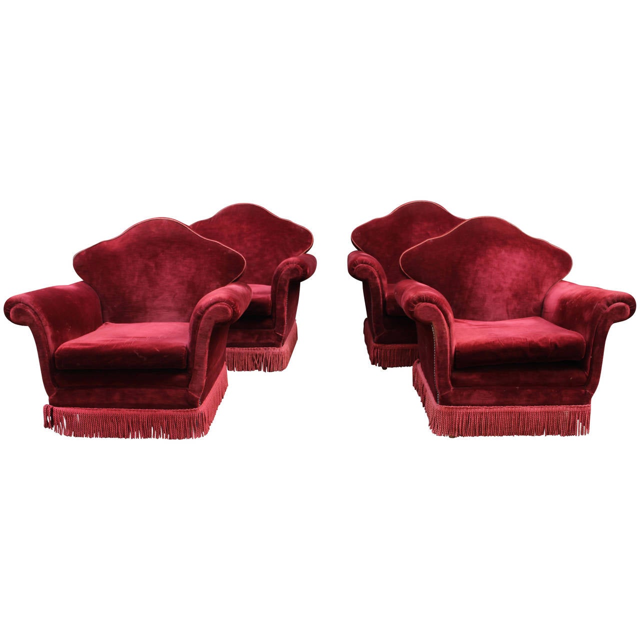 Four Italian Cub Chairs at 1stDibs