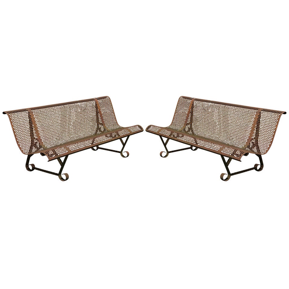 Pair of Ghost Benches at 1stDibs