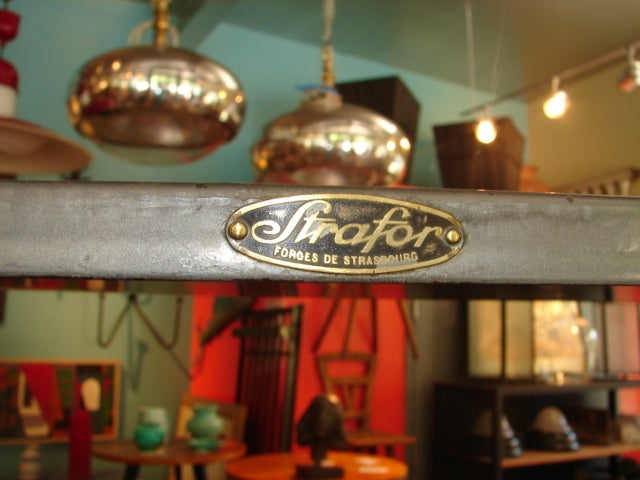 Pair of original Strafor steel bookcases at 1stDibs