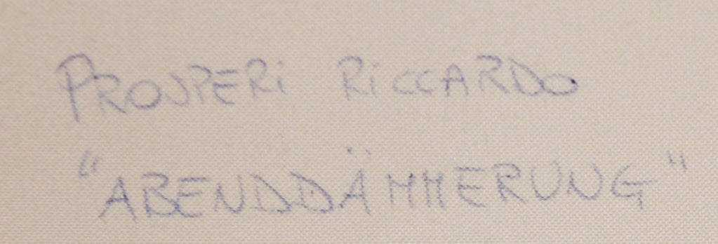 Deep red Italian abstract espressionist painting by Simafra at 1stDibs ...