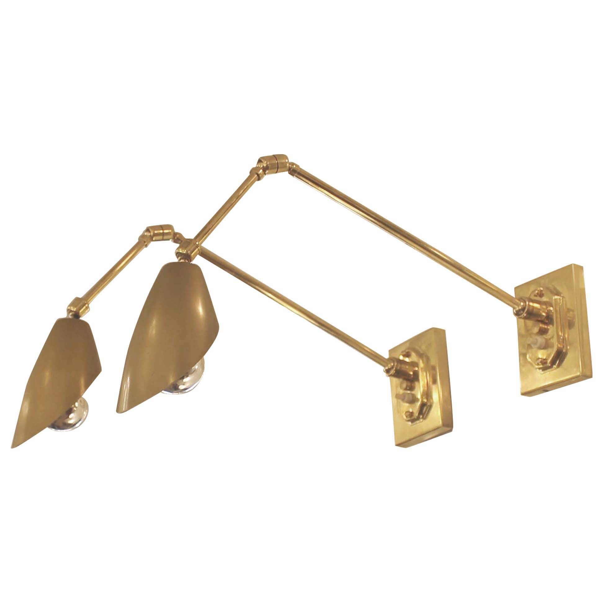 Italian Mid Century Adjustable-Arm Sconces at 1stDibs