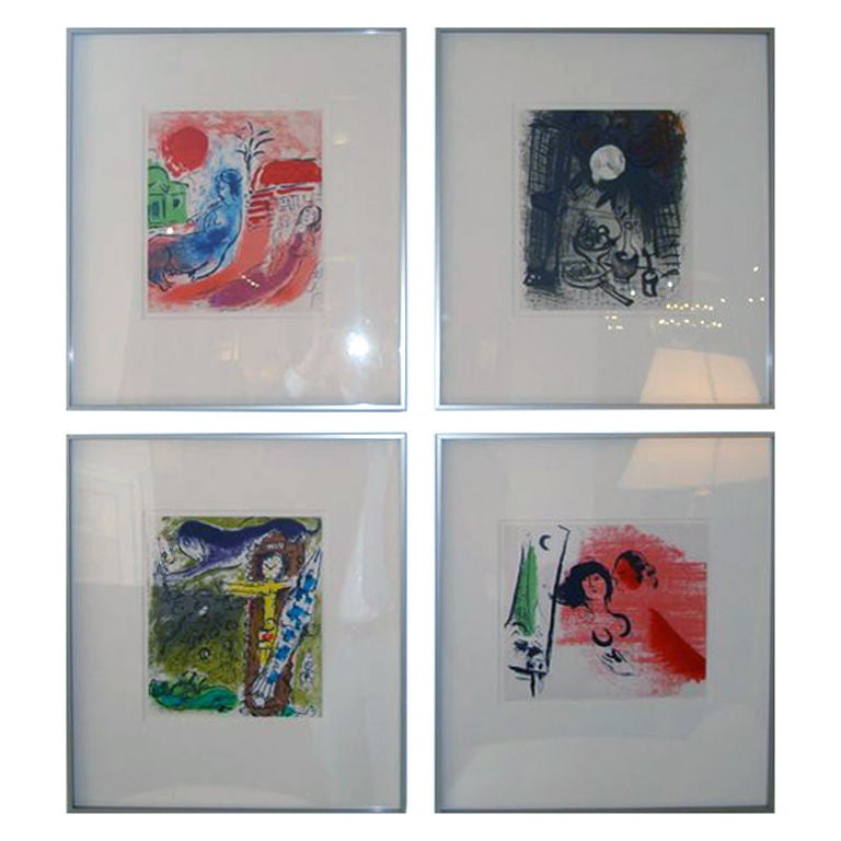 Collection of Chagall Lithographs (10) at 1stDibs