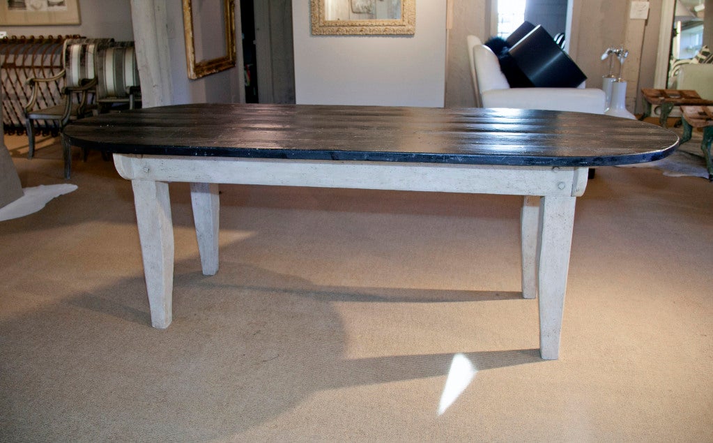 Long Oval Swedish Table at 1stDibs