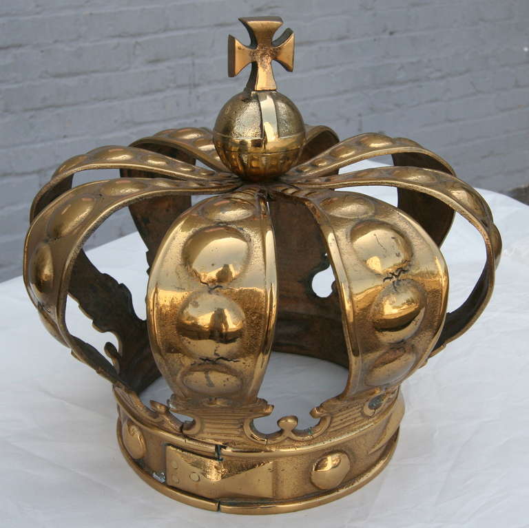 Gold Decorative Crown at 1stDibs