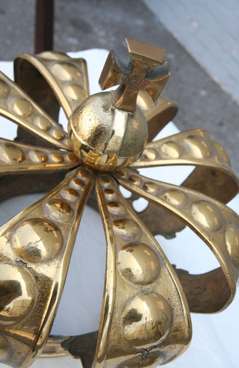 Gold Decorative Crown at 1stDibs