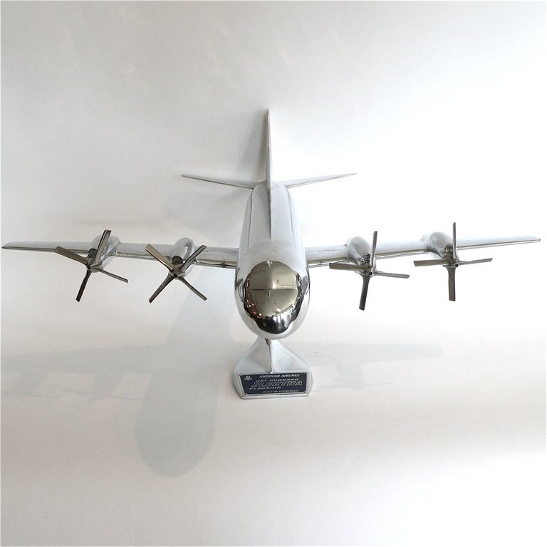 Large Lockheed Electra Original Aluminum Airplane Model For Sale at 1stDibs