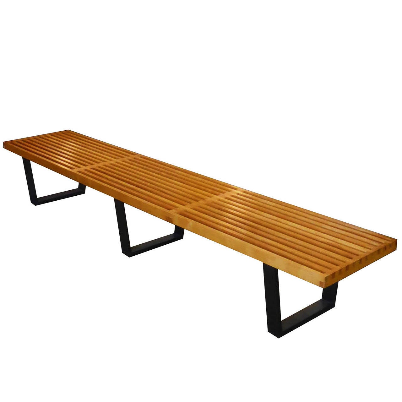 Extra Long Classic 1948 Bench by George Nelson for Herman Miller at 1stDibs