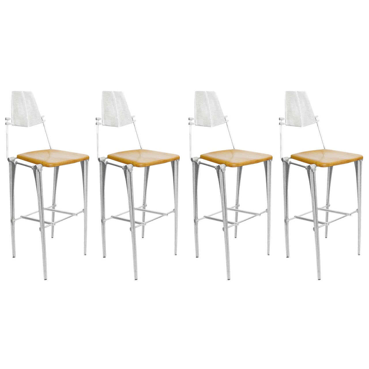 Set of Four Bob Josten Bar Stools at 1stDibs