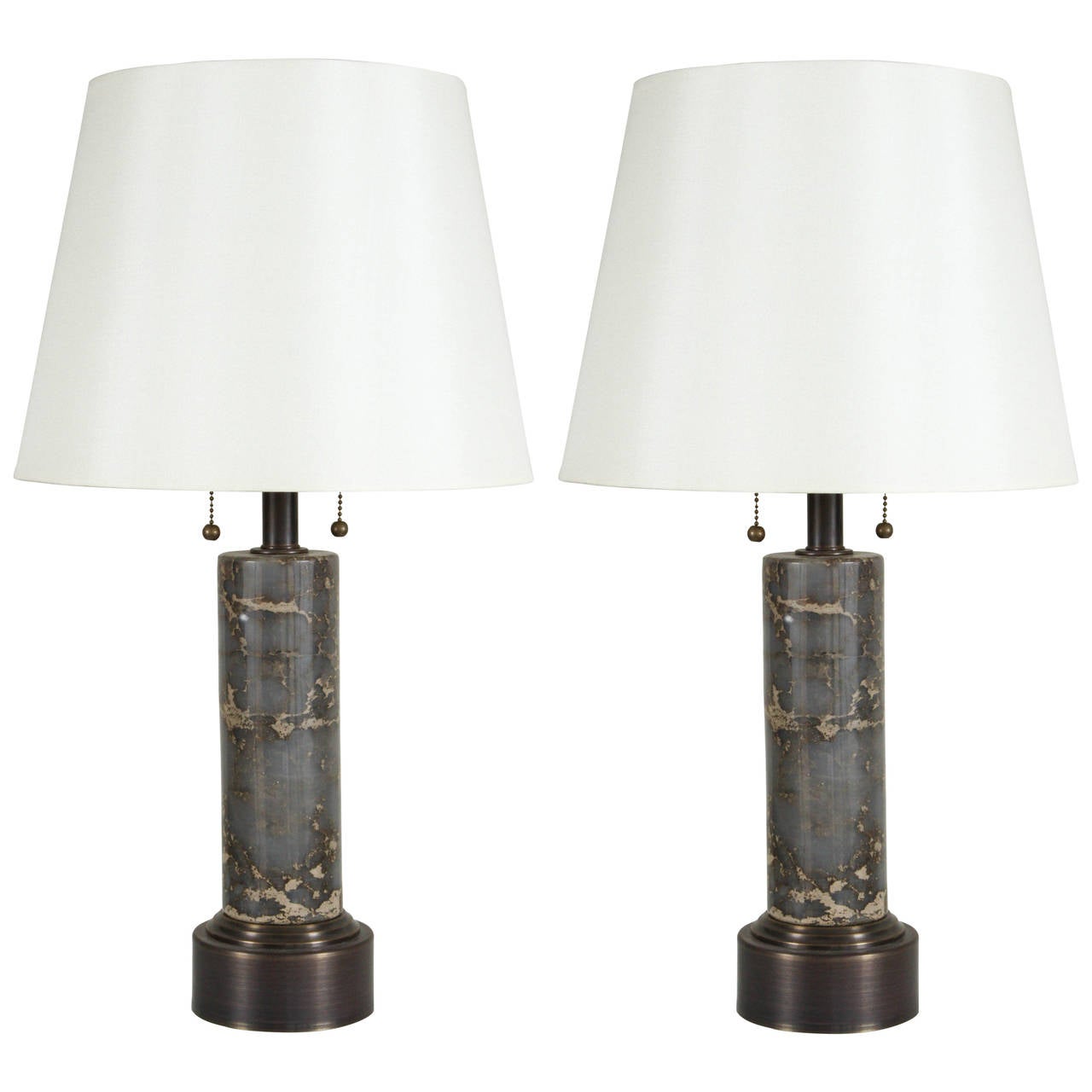 Pair of Mineral Core Table Lamps at 1stDibs