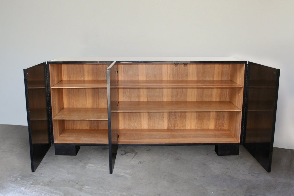 Pen-Shell and Chevron Pattern Cabinet or Sideboard at 1stDibs