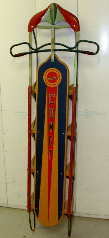 "COMET" Sled at 1stDibs | vintage comet sled, comet sled value