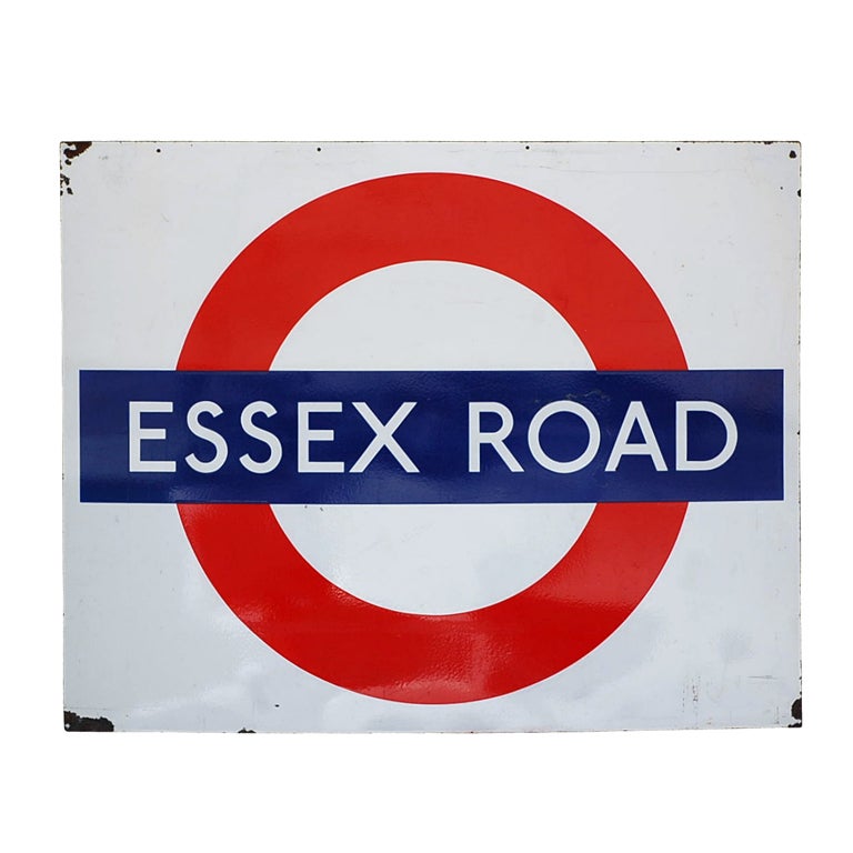 Original enamelled London underground underground railway sign For Sale ...