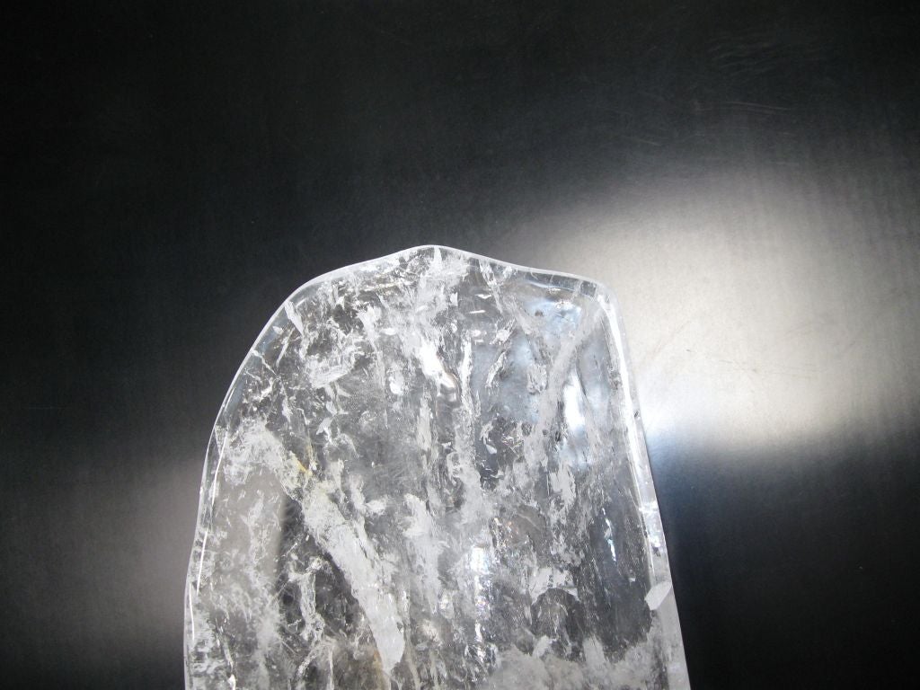 Rock Crystal "Rectangular" Free Form Bowl at 1stDibs