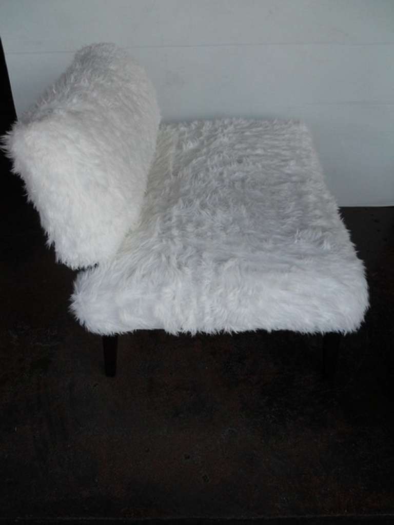 Exceptional Shaggy Pair of Chairs at 1stDibs