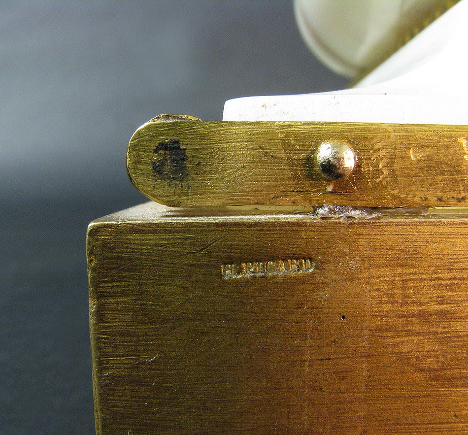 Picard Late 19th Century Candelabra and Clock Set at 1stDibs