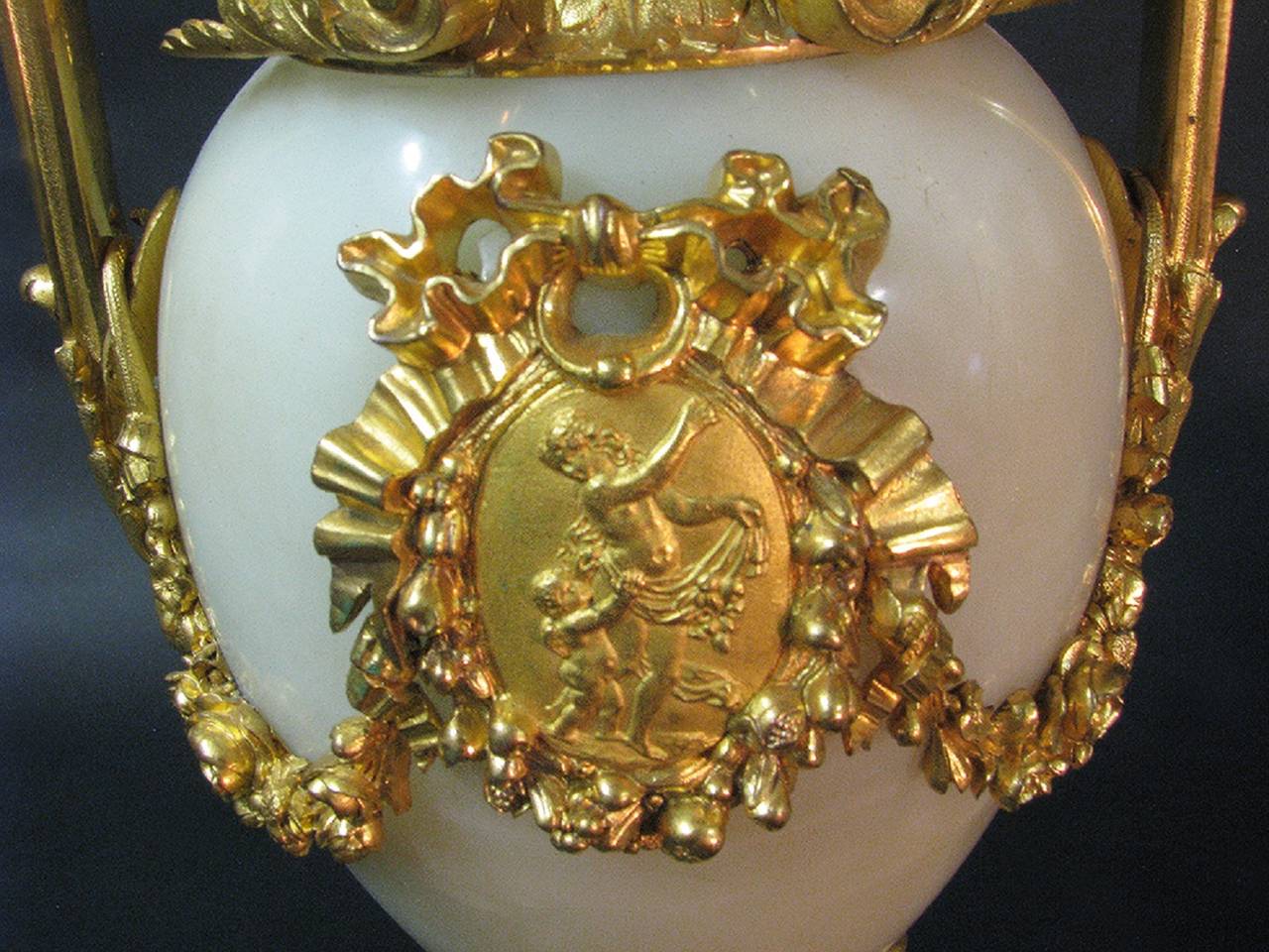 Picard Late 19th Century Candelabra and Clock Set at 1stDibs