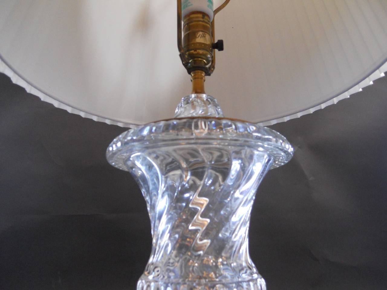 Pair of Baccarat Table Lamps at 1stDibs