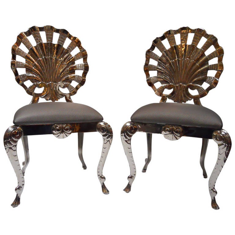 Enchanting Pair of Grotto Chairs at 1stDibs