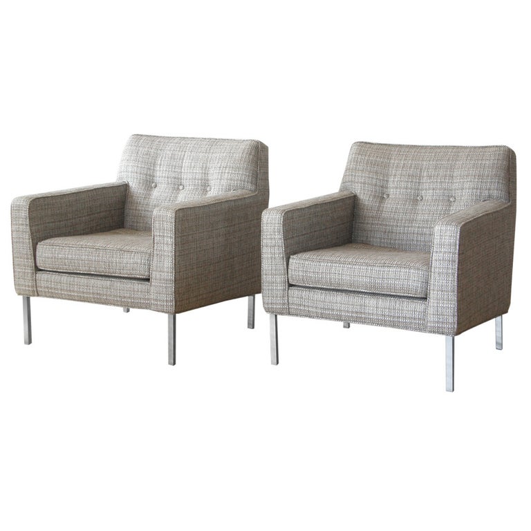 Dunbar Lounge Chairs with Custom Legs Designed by Jane Graham at 1stDibs