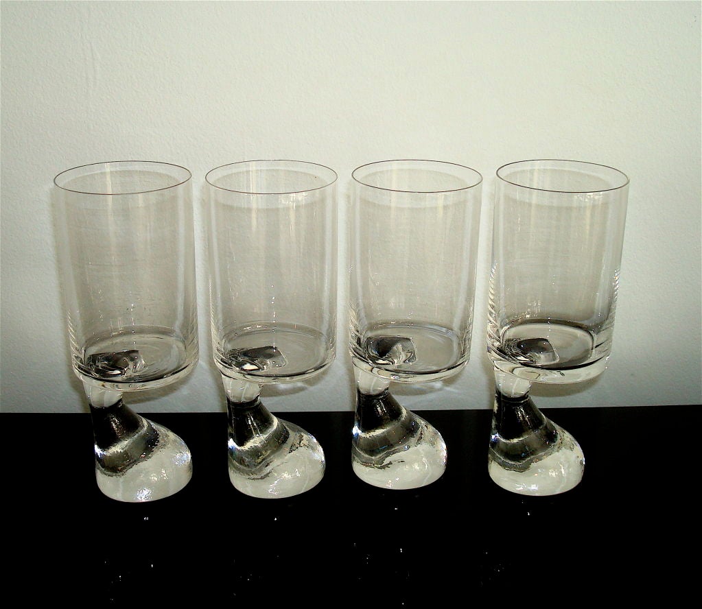 8 Vintage Smoke Wine and Water Glasses by Joe Columbo at 1stDibs | joe ...