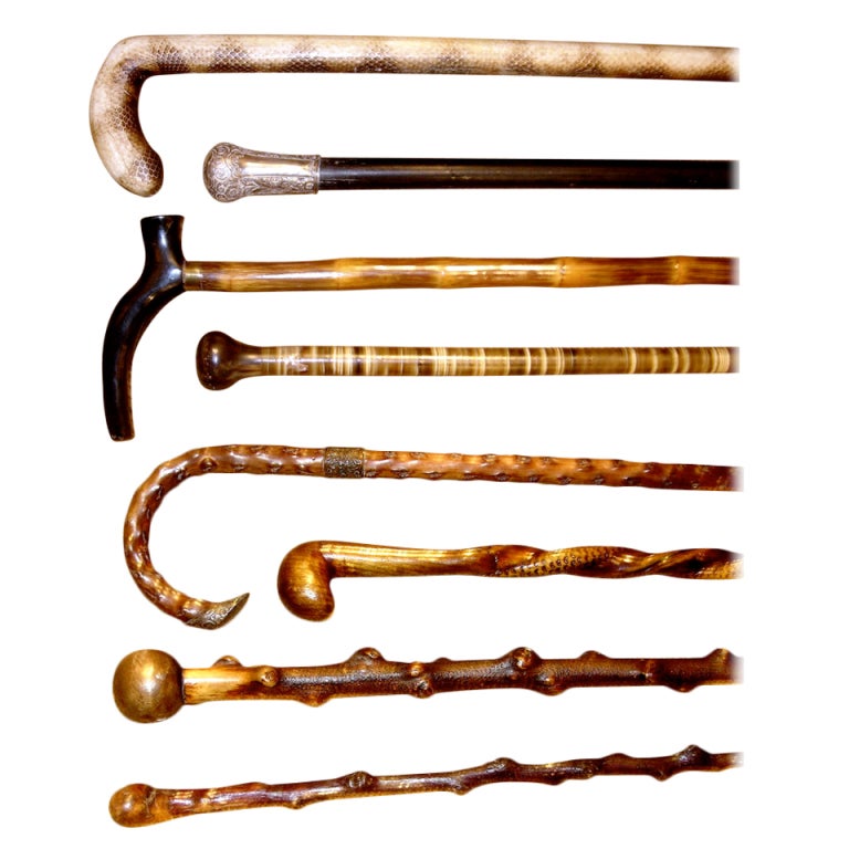 Collection Of English Walking Sticks at 1stDibs