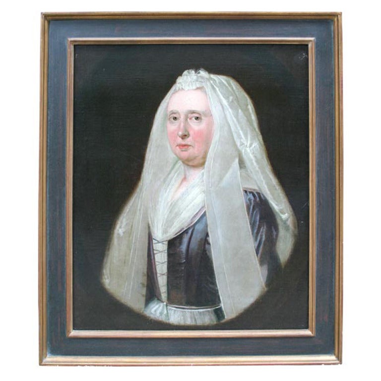 18th Century Dutch Portrait of Mrs. Victoria Walsh For Sale at 1stDibs