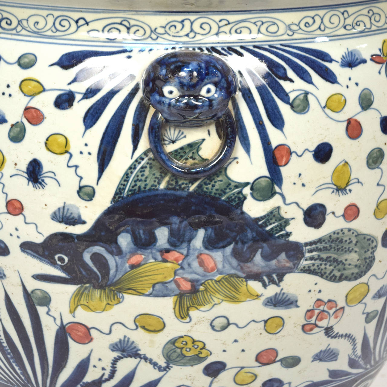 Chinese Wucai Fish Pond For Sale at 1stDibs