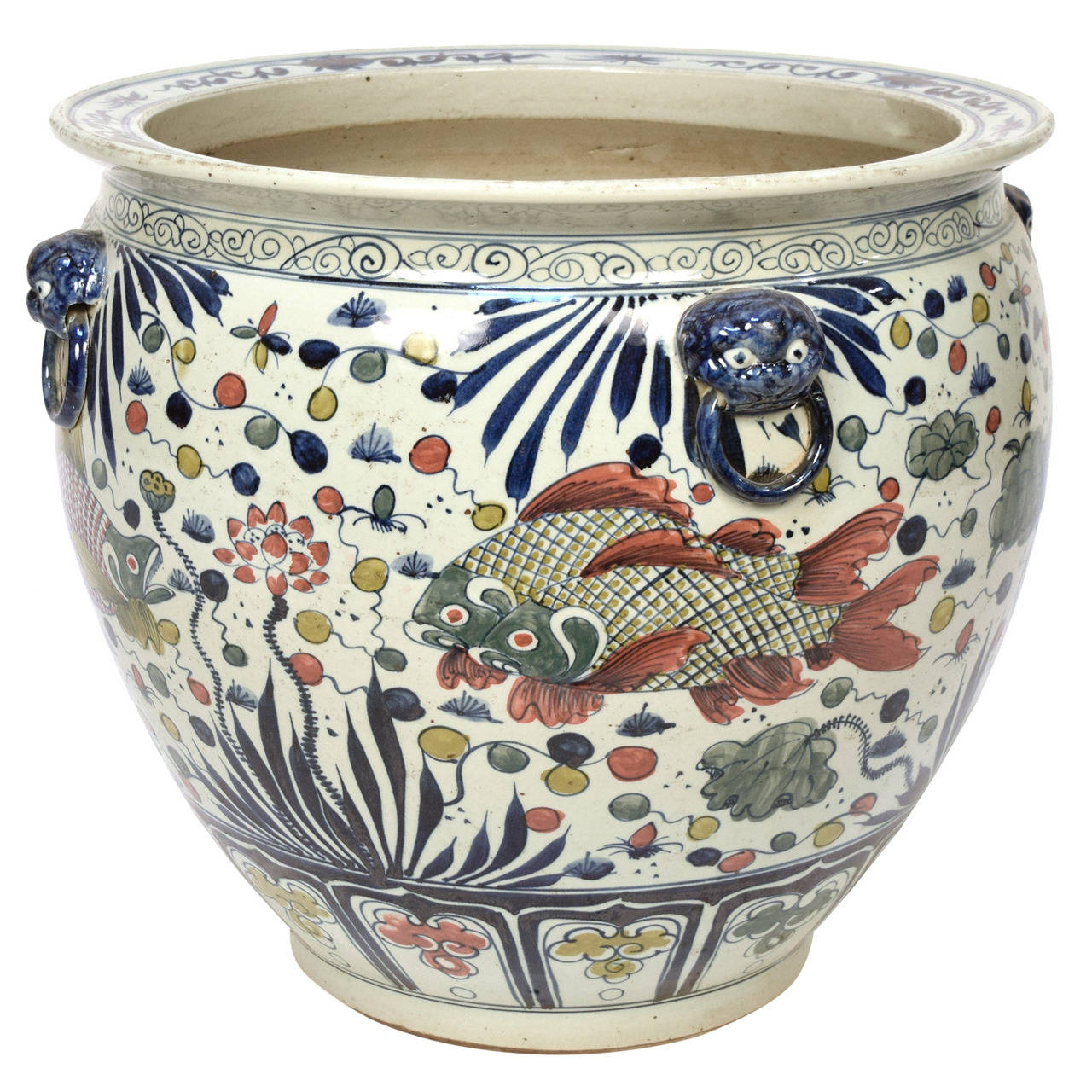 Chinese Wucai Fish Pond For Sale at 1stDibs