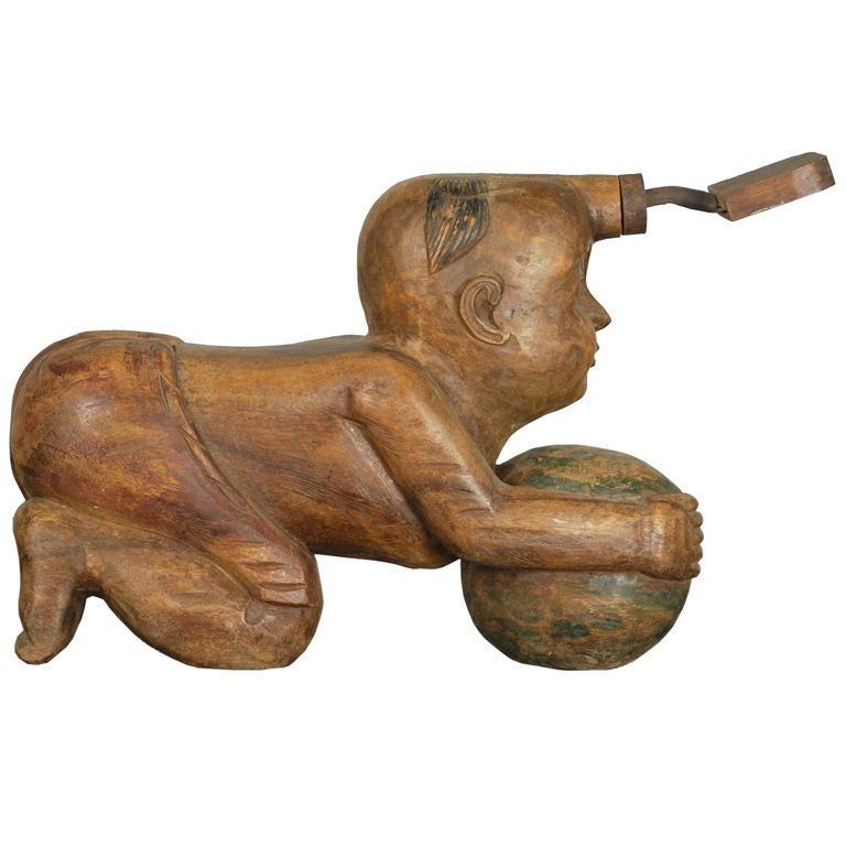 19th Century Balinesian Carved Coconut Husking Stand at 1stDibs