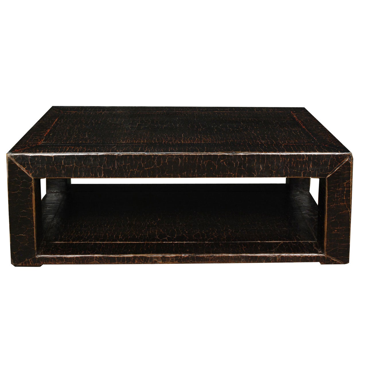 Chinese Black Lacquer Platform Table at 1stDibs