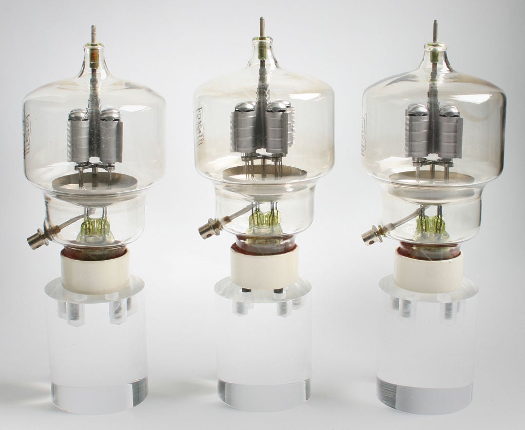 Three Sculptural Glass Vacuum Tubes at 1stDibs
