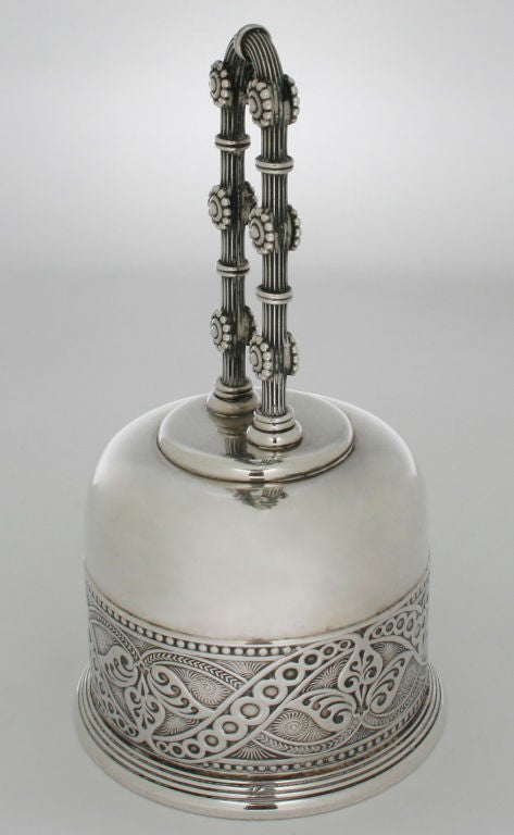 Aesthetic Movement Tiffany Sterling Silver Bell at 1stDibs