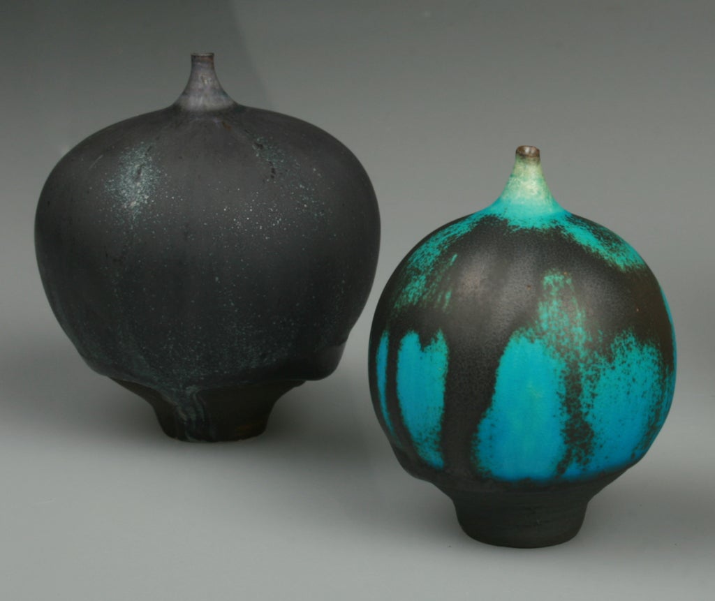 A Collection of Twelve Rose Cabat Feelie Vases at 1stDibs