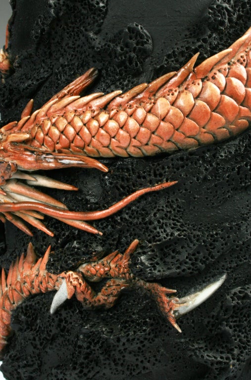 Large and Rare Japanese Sumida Gawa Vase Inoue Ryosai at 1stDibs