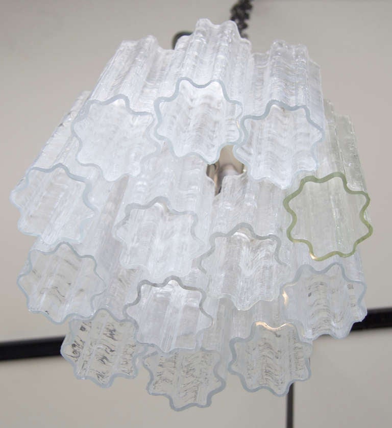 Venini Glass Chandelier at 1stDibs