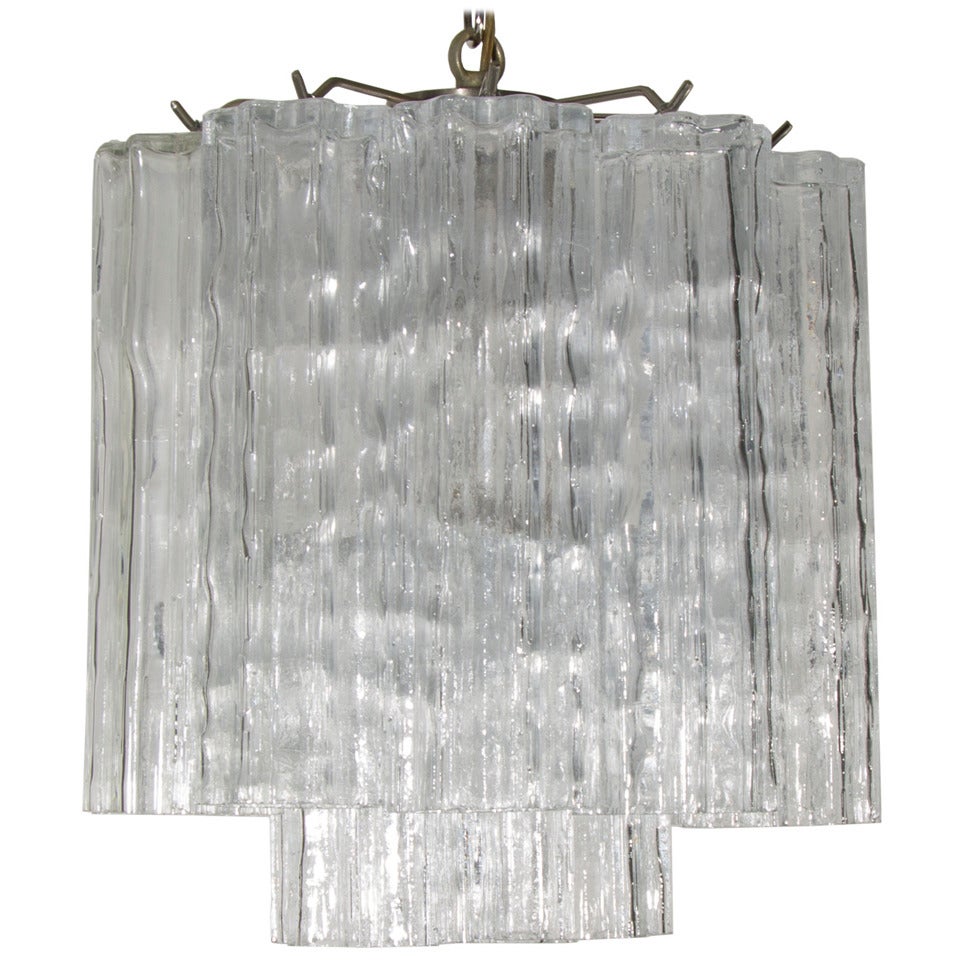 Venini Glass Chandelier at 1stDibs