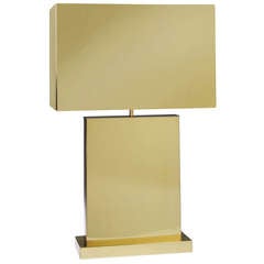 Large Curtis Jere Brass Lamp at 1stDibs