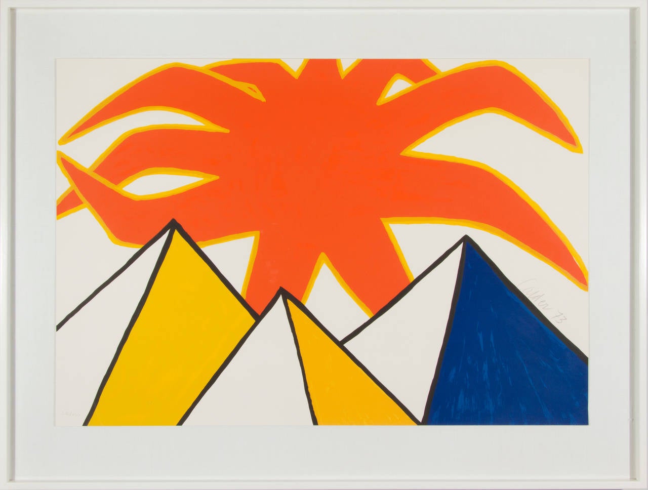 Calder Print "Sun and Pyramids" at 1stDibs