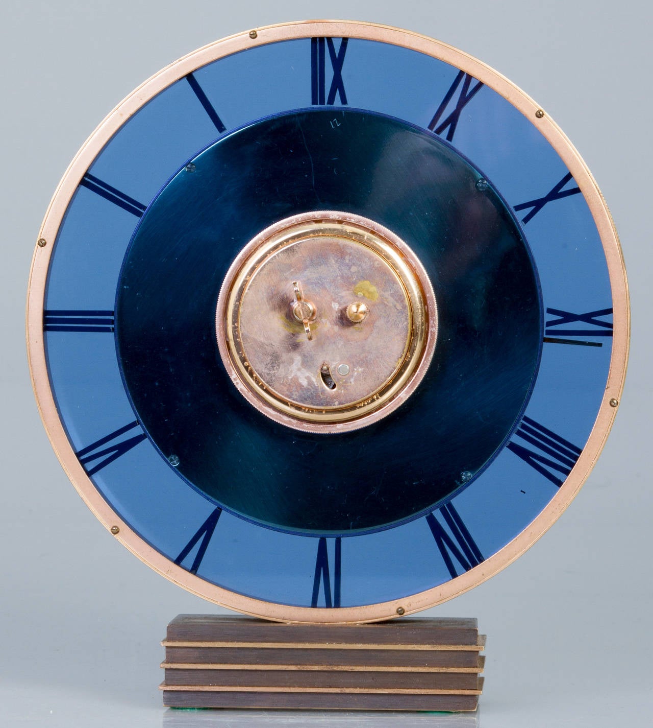 Art Deco Jaeger-Le Coulture Swiss Desk Clock at 1stDibs