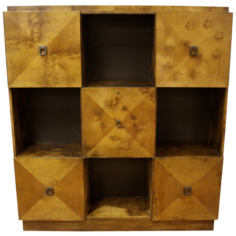 Johan Tapp for Gump Burled Wood Cabinet For Sale at 1stDibs | tapp on wood