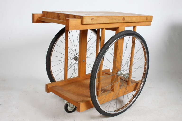 "Chopping Block on Wheels" Bar Cart by B. W. Saunders at 1stDibs ...