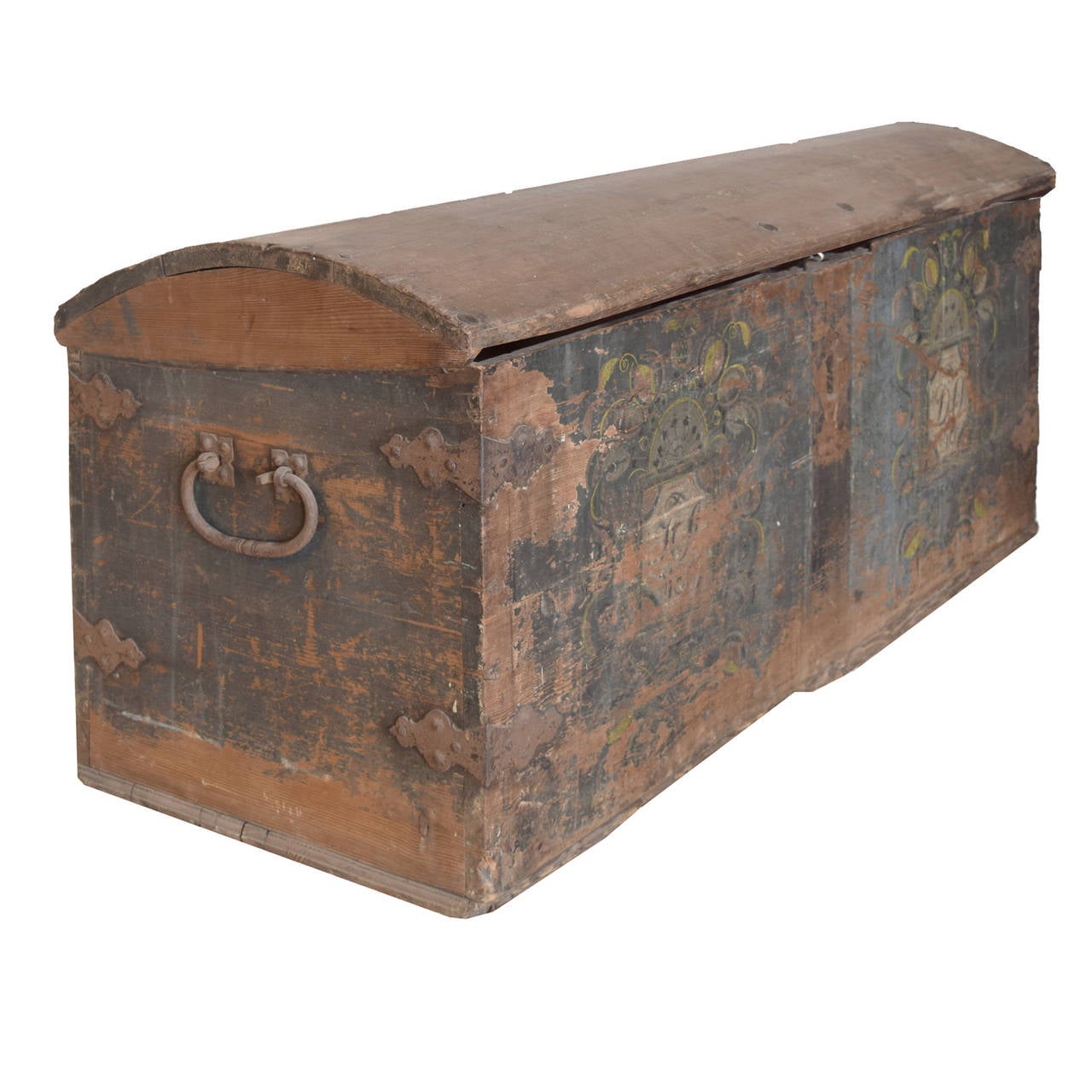 Swedish Wedding Trunk at 1stDibs | swedish trunk