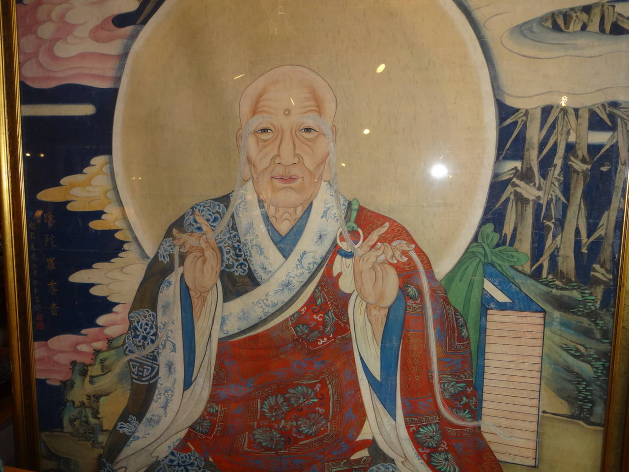 Buddhist Arhat Monk Chinese Painting at 1stDibs