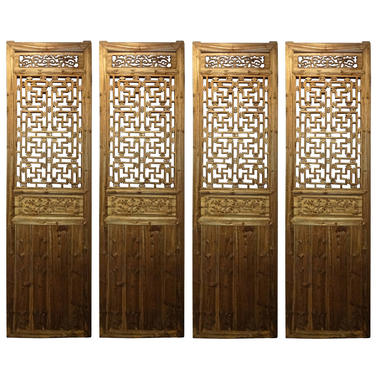 Set of Four Chinese Screens at 1stDibs