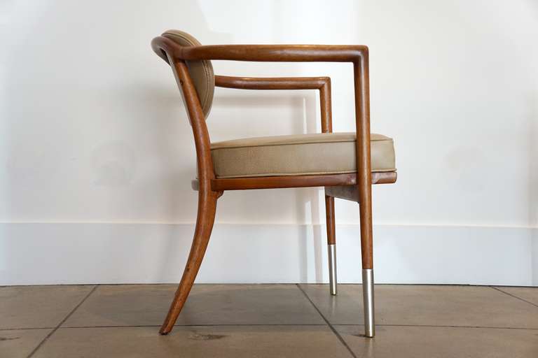 Pair of Saber Leg Chairs at 1stDibs