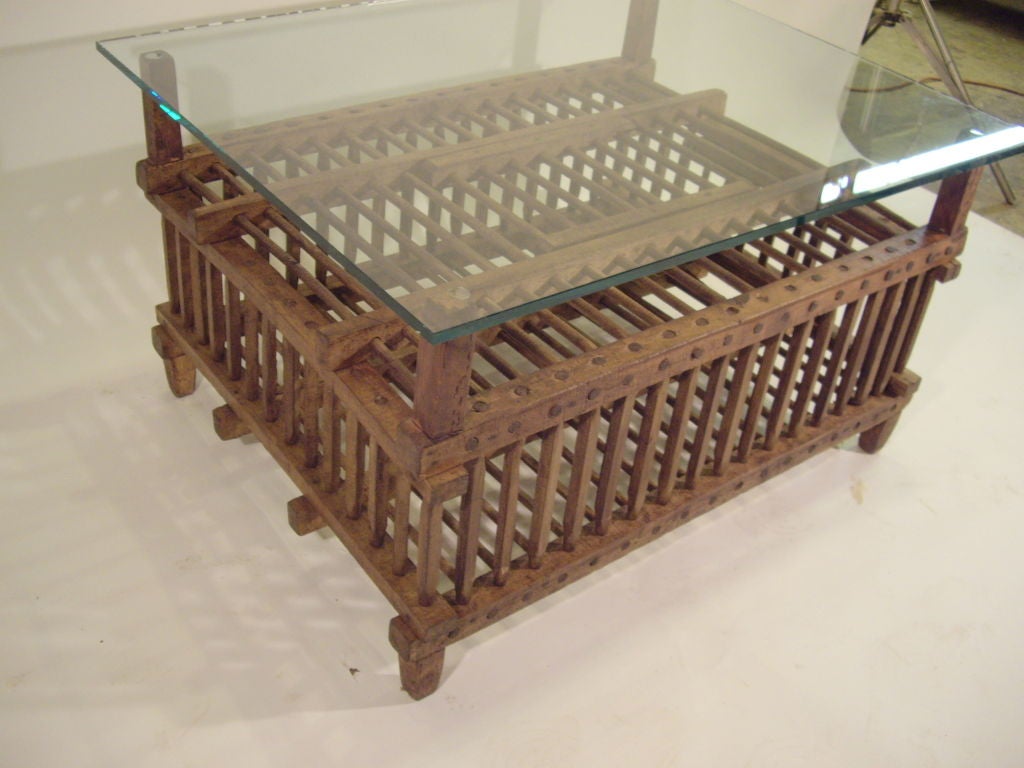 Rustic Chicken Coop coffee table at 1stDibs