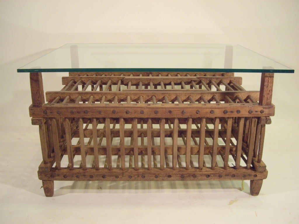Rustic Chicken Coop coffee table at 1stDibs