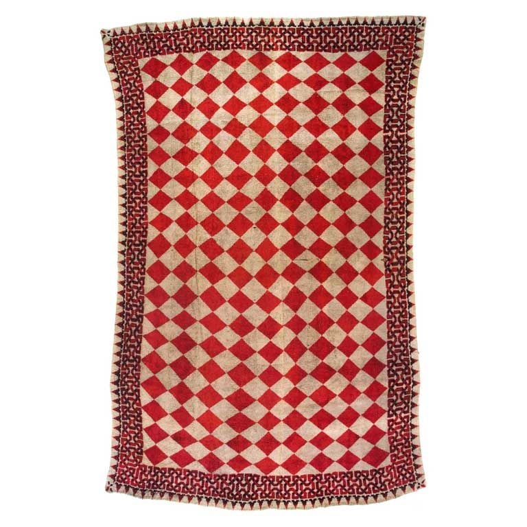 Vintage American Rag Rug at 1stDibs
