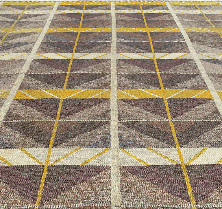 Swedish Flatwave Rug by Ingrid Dessau at 1stDibs